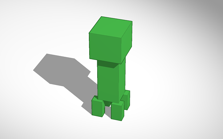 3D design MineCraft Creeper | Tinkercad