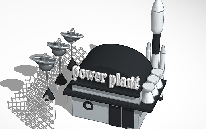 3D design power plant - Tinkercad