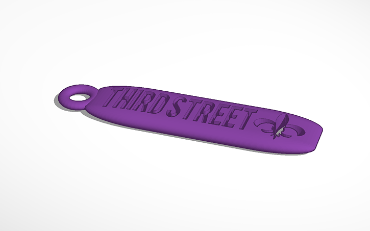 3D design Saints Row - Third Street Keychain | Tinkercad