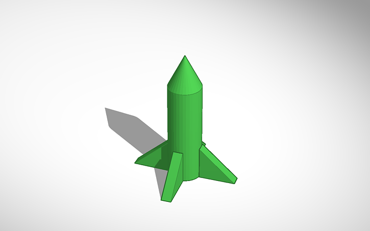 3D design ROCKET | Tinkercad