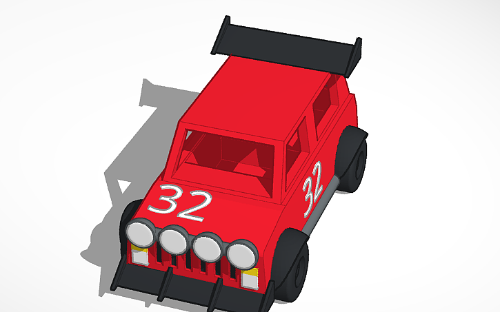 3D design custom rally car - Tinkercad