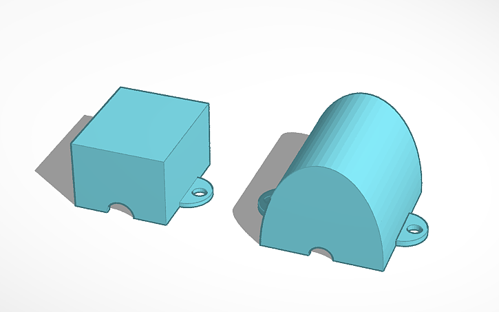 3D design El. coupling covers - Tinkercad