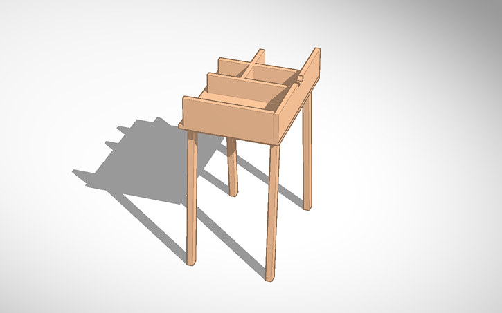 3D design Meja Rias - Tinkercad