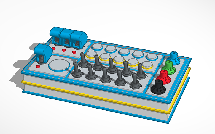 3D design Button Box - Two Songs Racing - Tinkercad