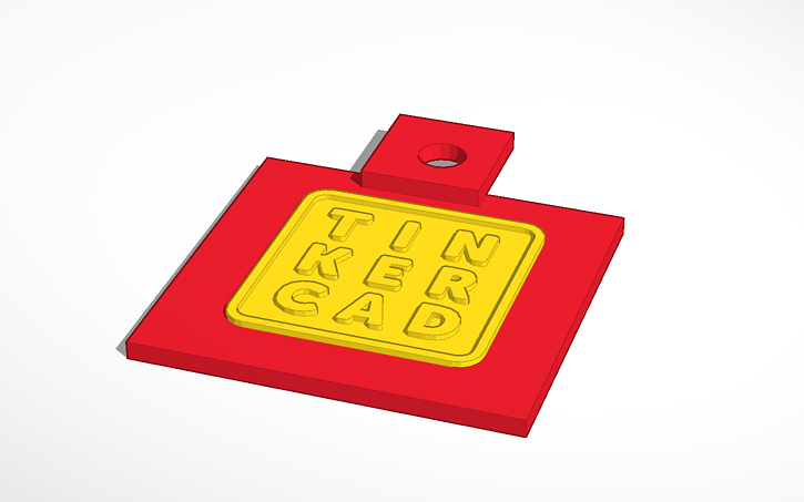 3D design Tinkercad Keychain | Tinkercad