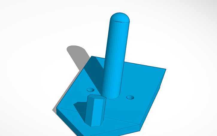 3D design key hook - Tinkercad