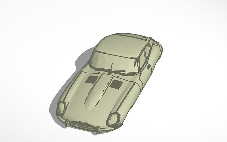 3D design Jaguar E-Type - Tinkercad