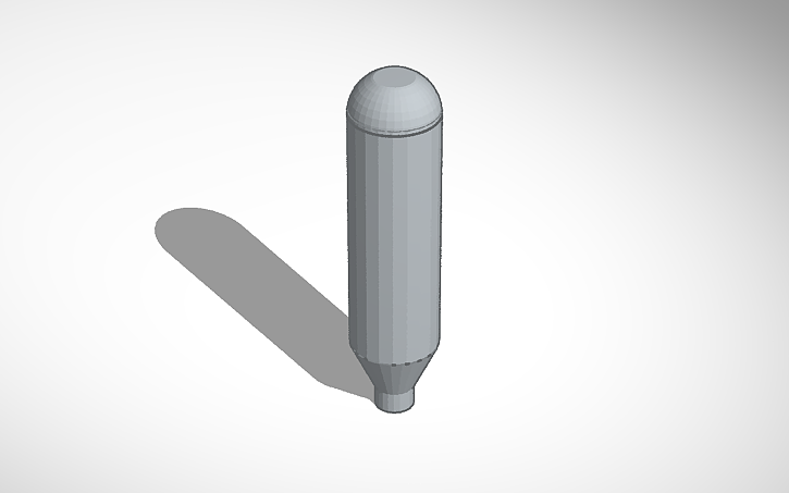 3D design 12g Co2 Cartridge - Tinkercad