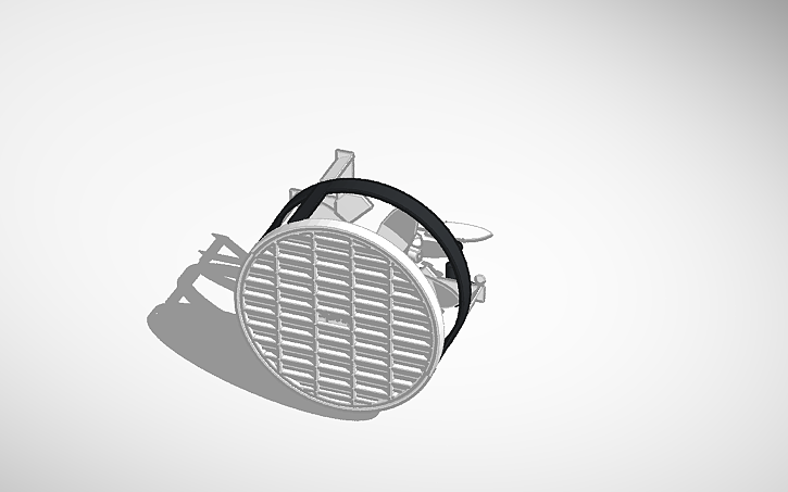 3D design Rotary subwoofer exhaust fan thing :) - Tinkercad
