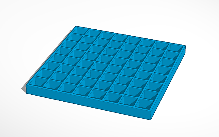 3D design 8x8-Grid - Tinkercad