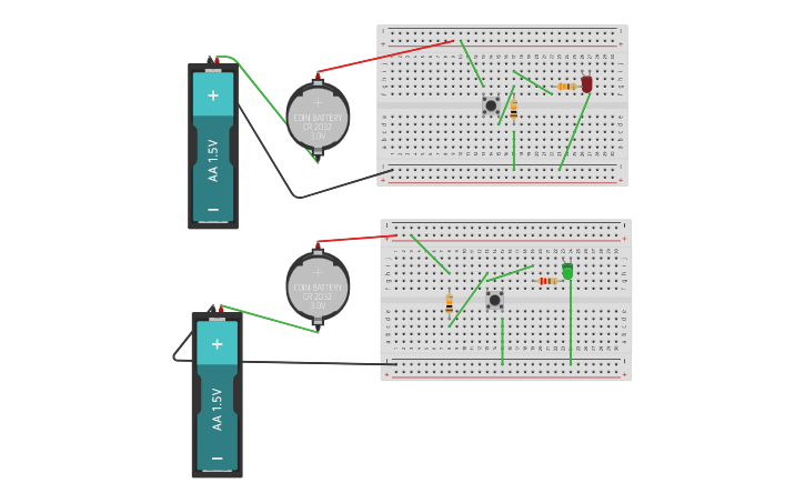 Circuit design Pull up y pull down ORIGINAL | Tinkercad