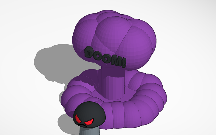 3d Design Doom Shroom Tinkercad