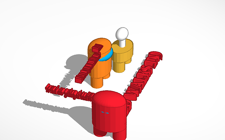 3D design Among us - Tinkercad