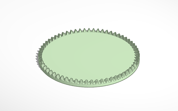 3D design crown gear 63T | Tinkercad