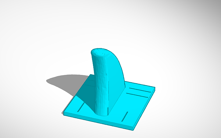 3D design Shark Fin for Scuba Diver - Tinkercad