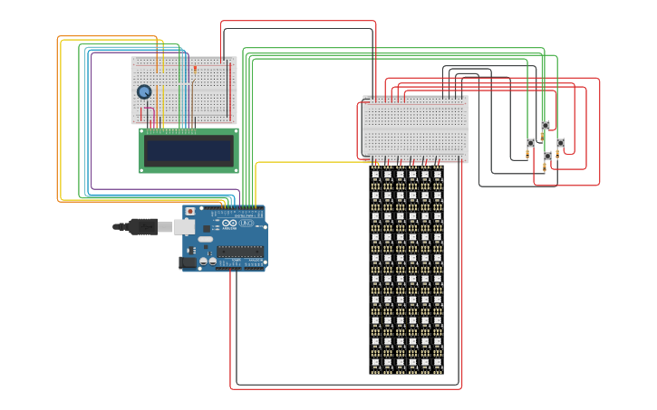 Circuit design Tetris - Tinkercad