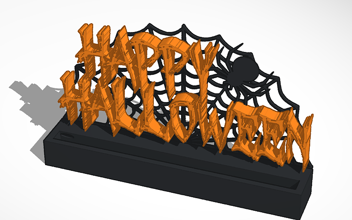 3D design Happy Halloween | Tinkercad