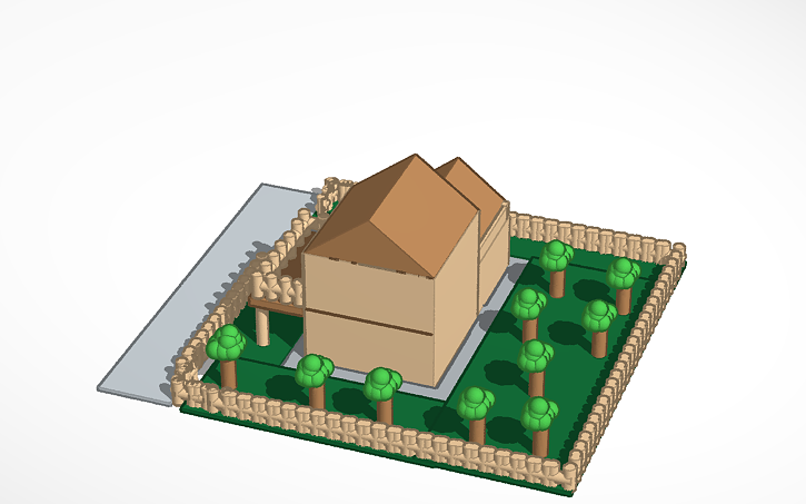 3D design simple house | Tinkercad