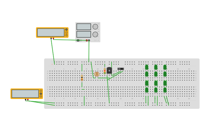 Circuit design LDR Simulation - Tinkercad