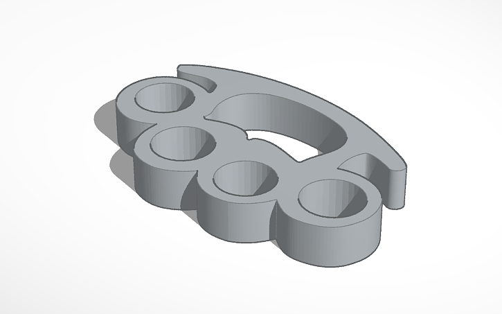 3D design knuckle - Tinkercad