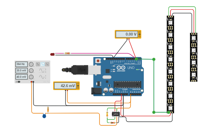 Circuit design Copy of Arduino (or general) audio detection - high frequency | Tinkercad