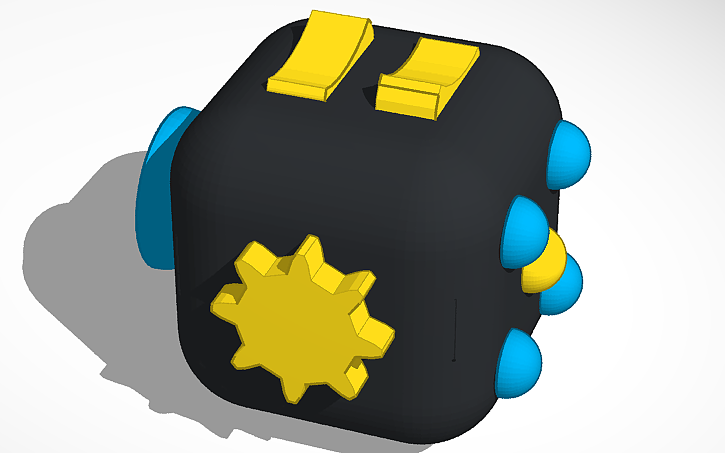 3d Design Original Fidget Cube Tinkercad 