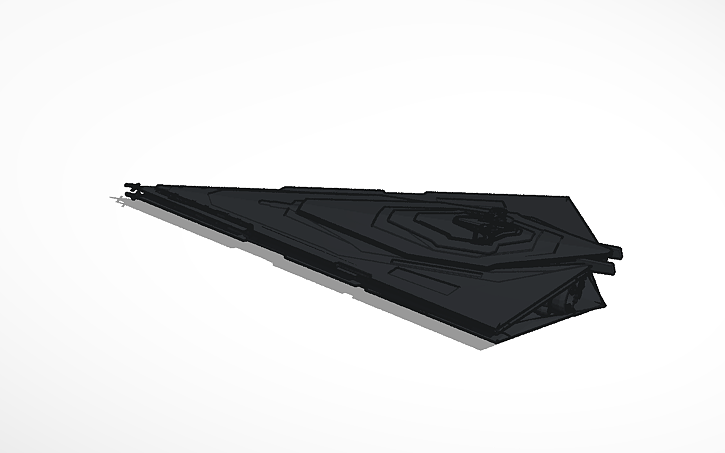 3D design first order capital ship - Tinkercad