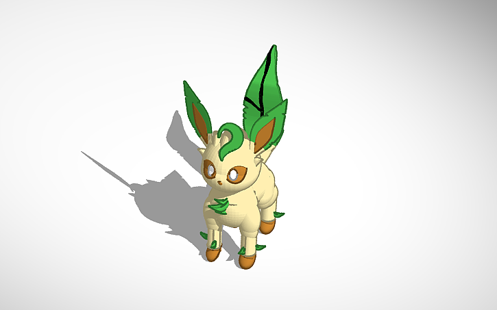 3D design Leafeon - Tinkercad