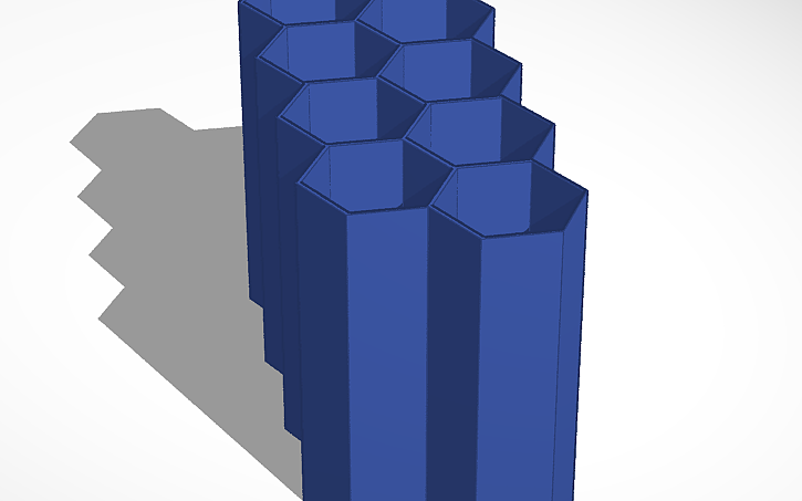 3D design Hex Storage - Tinkercad