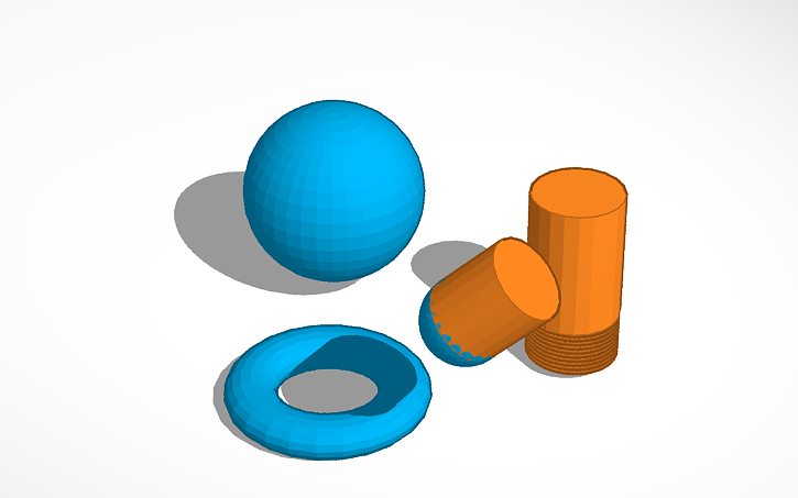 3D design water container - Tinkercad