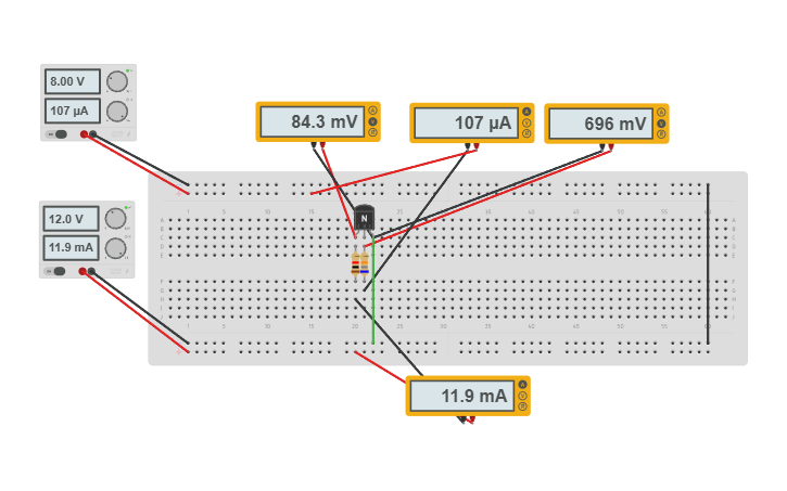 Circuit design Primer circuito - Tinkercad