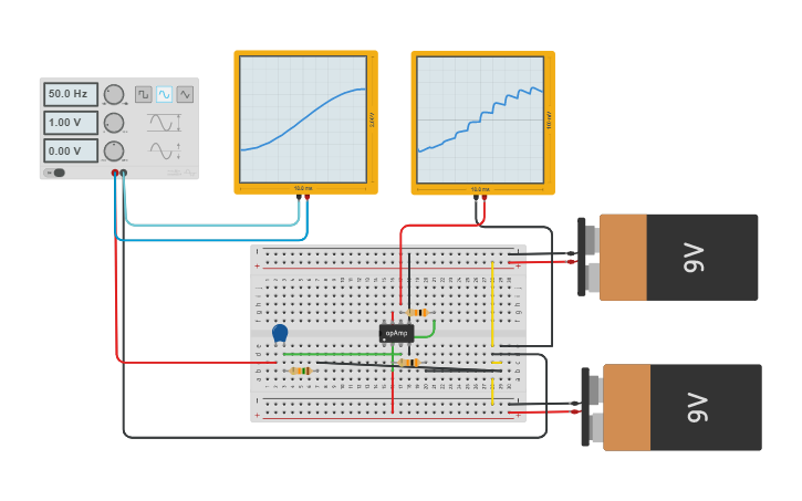 Circuit design First order high pass filter - Tinkercad