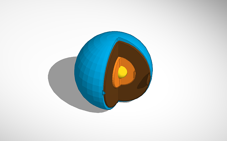 3D design Earth - Tinkercad