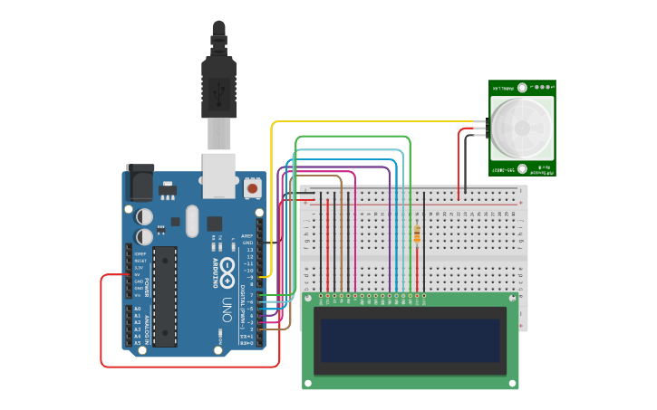 Circuit design Terry's Sensor - Tinkercad
