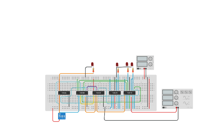 Circuit design asynchronous up/down counter by sharif | Tinkercad