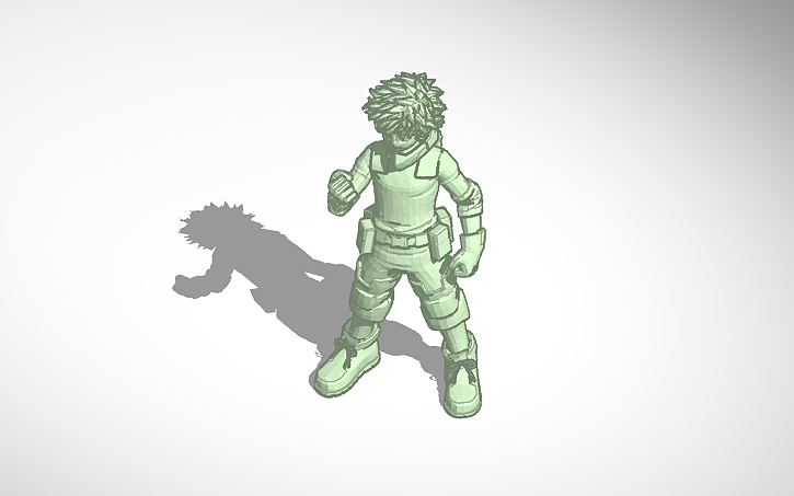 3D design my hero academia deku - Tinkercad