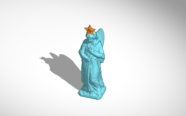 3D design angel ornament - Tinkercad