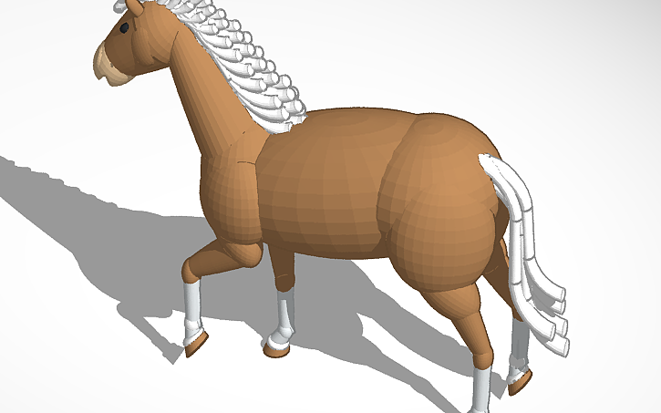 3D design horse - Tinkercad