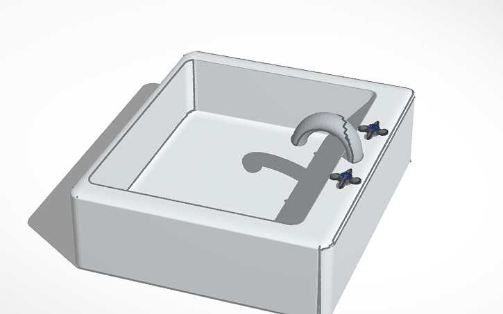 3D design Sink - Tinkercad