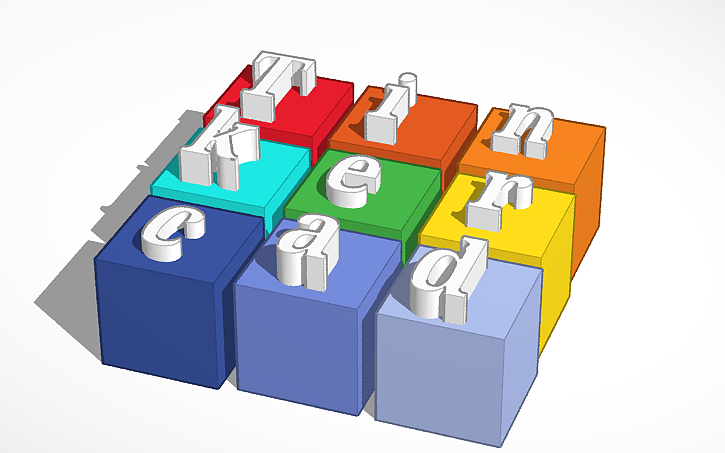 3D design tinkercad symbol - Tinkercad