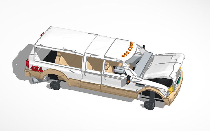 3d Design Copyable Ford Excursion Fixed Tinkercad