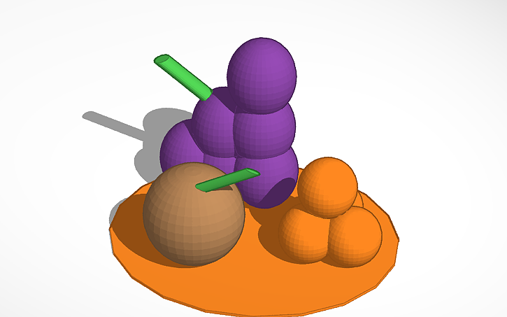 3D design fruit - Tinkercad