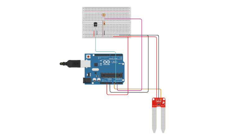 Circuit design Finca IoT - Tinkercad