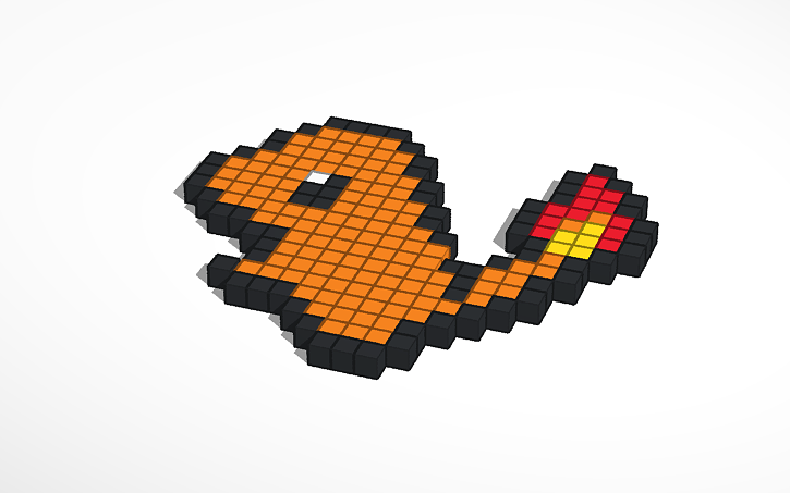 3D design Charmander | Tinkercad
