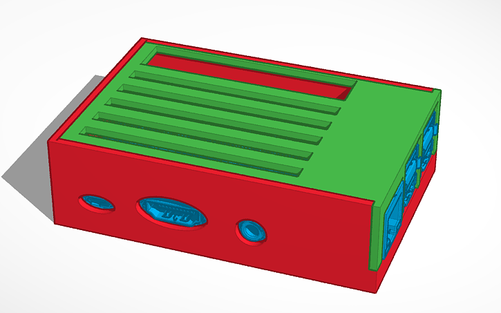 3D design Raspberry Pi 3 Model B Slide Case R2 | Tinkercad