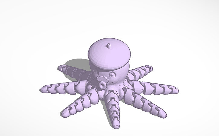 3D design Wee wee octopus - Tinkercad