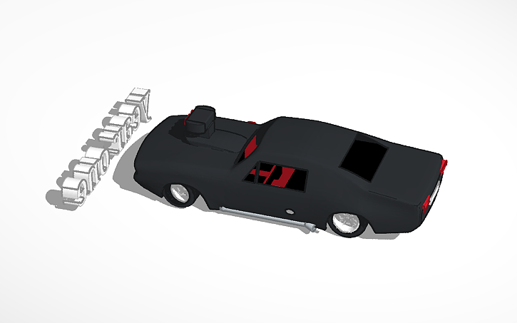 3D design torettos muscle car - Tinkercad