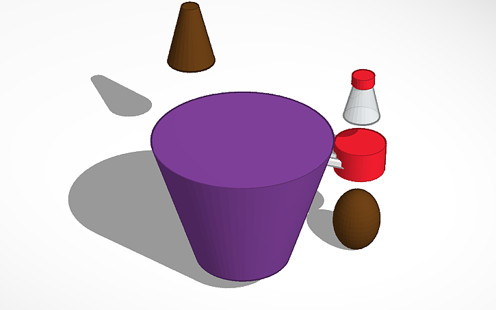 3D design Coke bottle - Tinkercad