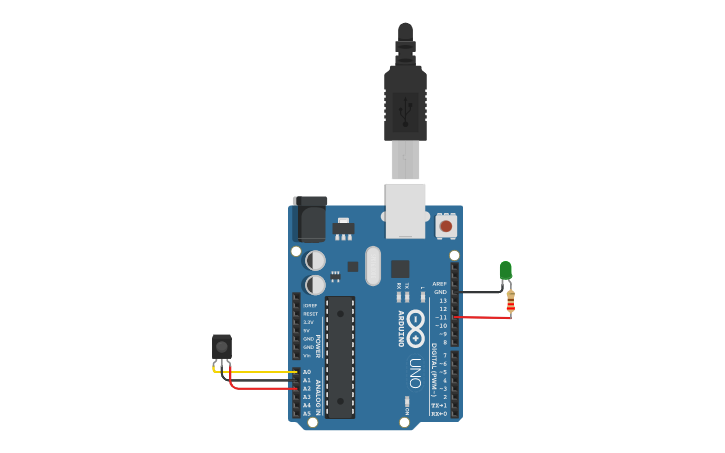 Circuit Design Infrared Tinkercad