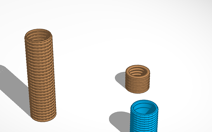 3D design corrugated pipe - Tinkercad